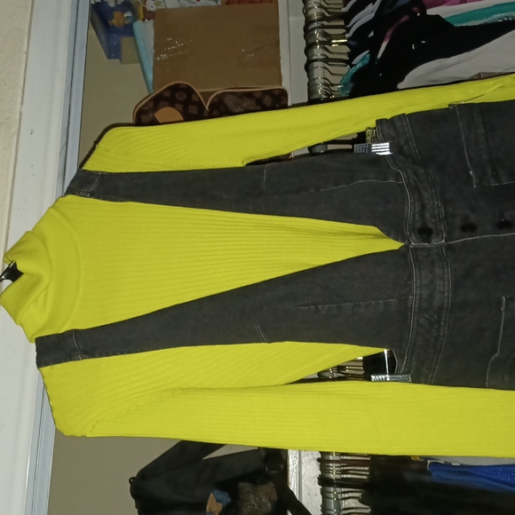Free People skirt tank straps. Black denim and stretch. TOP NOT INCLUDED